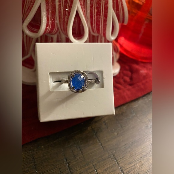 Bomb Party | Jewelry | Genuine Blue Quartz Ring By Bomb Party | Poshmark